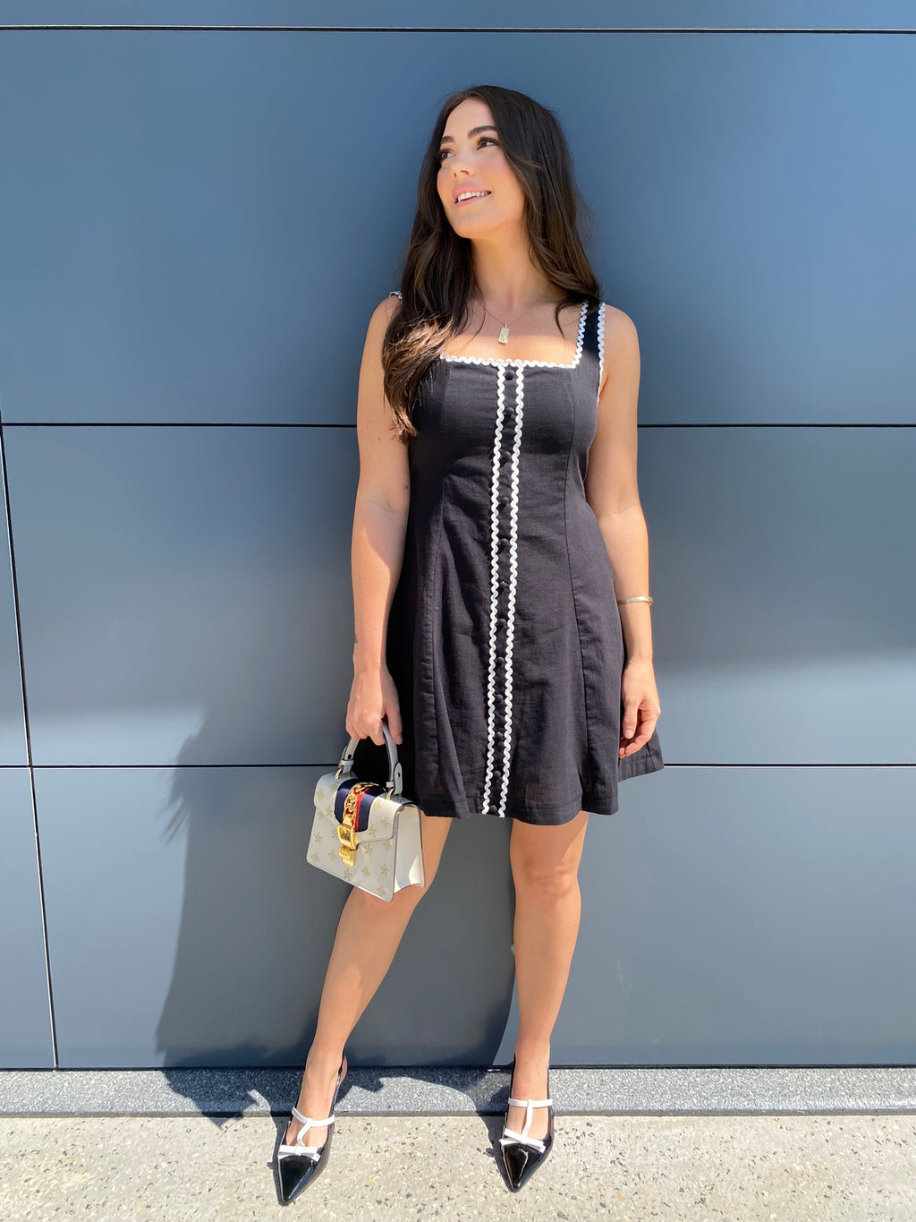 Wynetta Mini Dress- Black – Lissy's Closet Boutique
